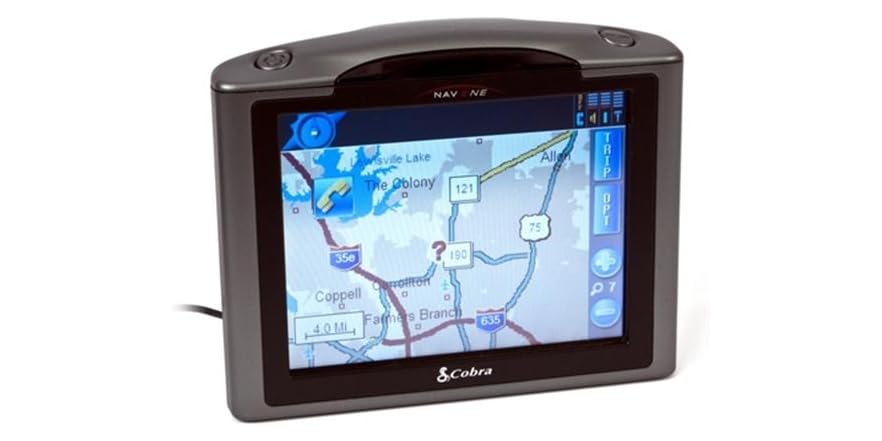 Cobra NAV ONE 5000 Portable GPS with 5” Touchscreen, Text to Speech and ...