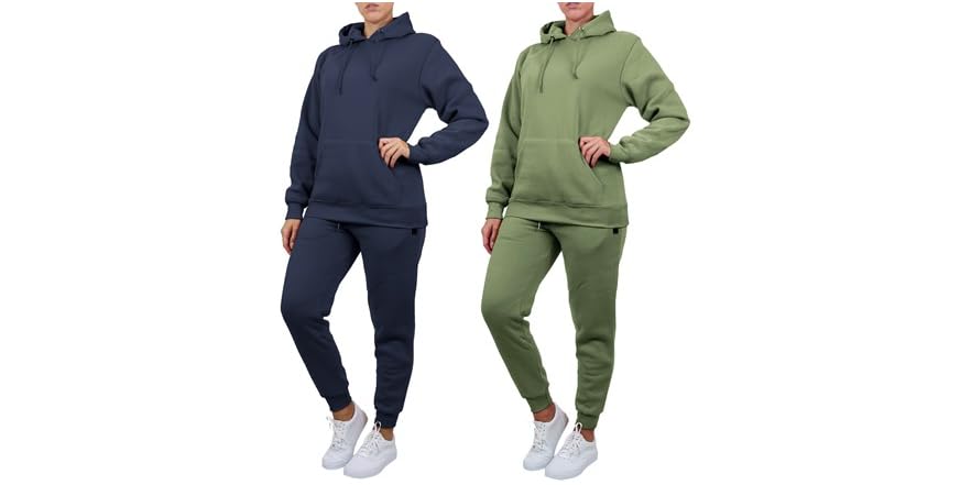 4Pc Womens Fleece Pullover Sets