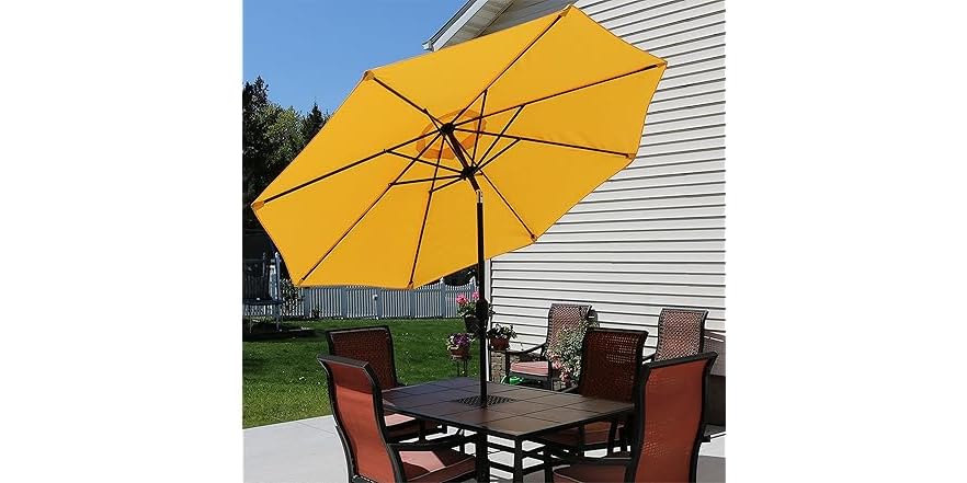 Sunnydaze Gold 9' Patio Umbrella