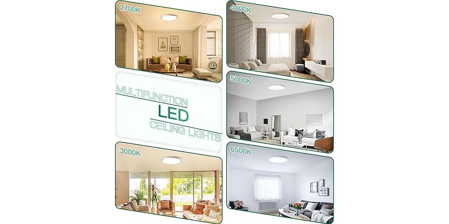 Brightever 9" Flush Mount LED Fixtures