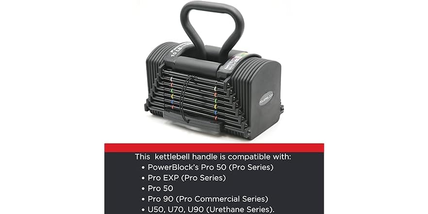 PowerBlock Pro Series Kettlebell Handle (Weights sold separately)