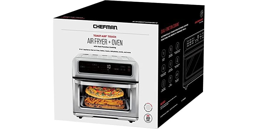 CHEFMAN Air Fryer Toaster Oven XL 20L, Healthy Cooking & Use (Open Box)