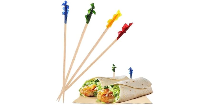 4" Decorative Frill Food Picks 1000 Ct