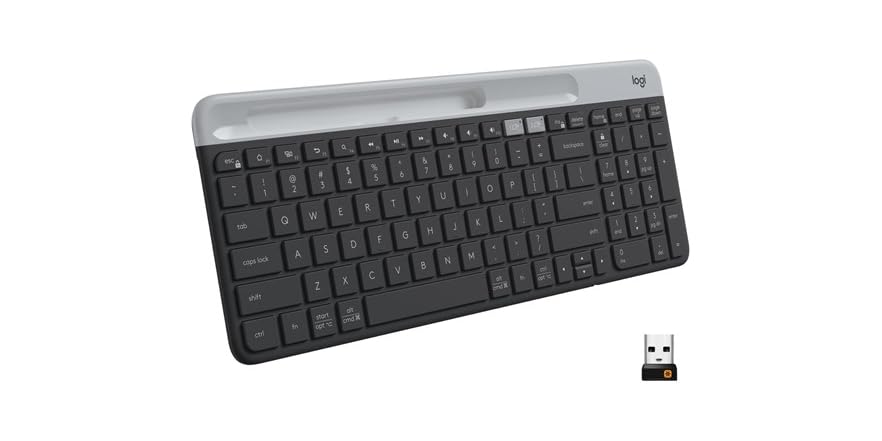 Logitech K585 Multi-Device Slim Wireless Keyboard (Open Box)