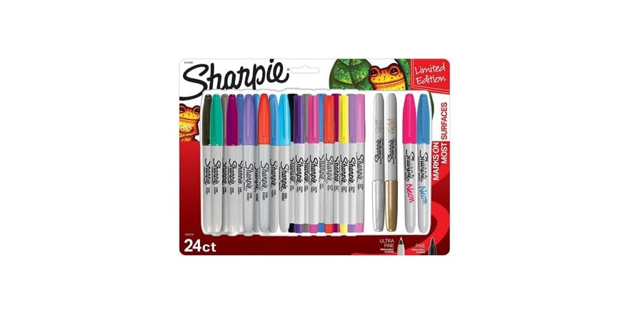 Sharpie Permanent Marker, Multi Color (Set of 24)