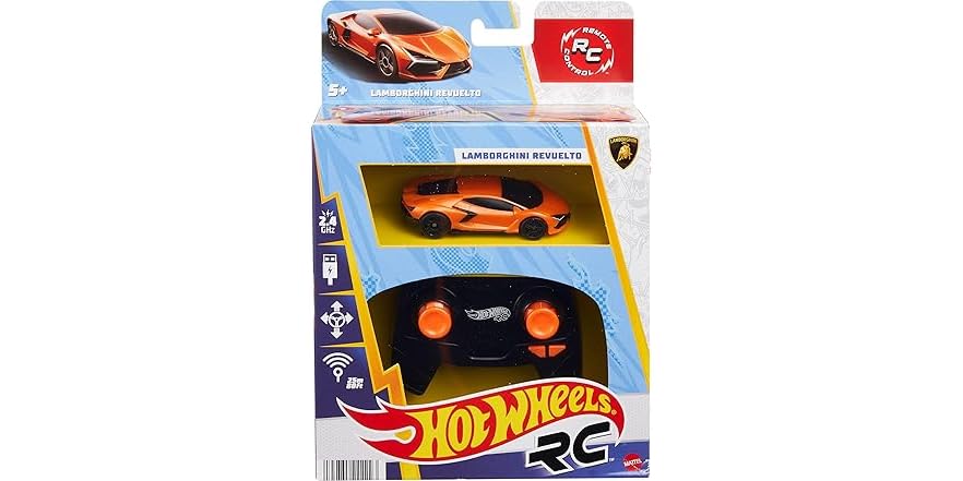 Hot Wheels RC Toy Car, Remote-Control Lamborghini