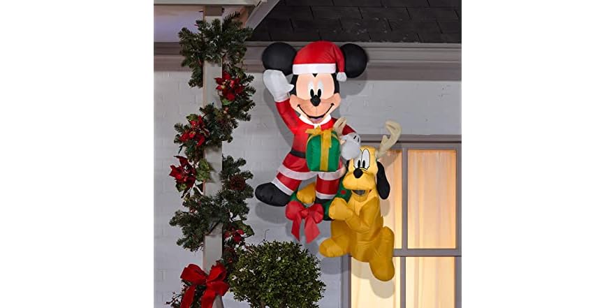 Gemmy Hanging Inflatable Mickey & Pluto