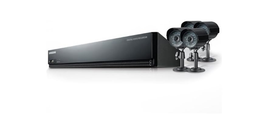 4-Channel / 4-Camera DVR Security System with 500GB HDD