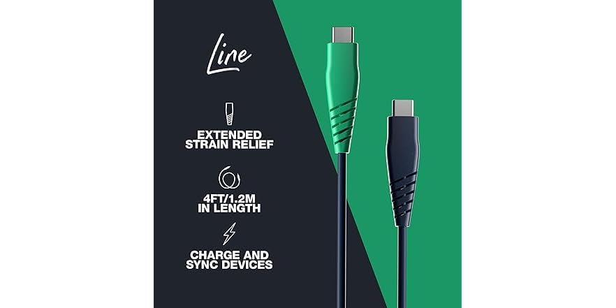 Skullcandy Line USB C Charger Cable, 60W
