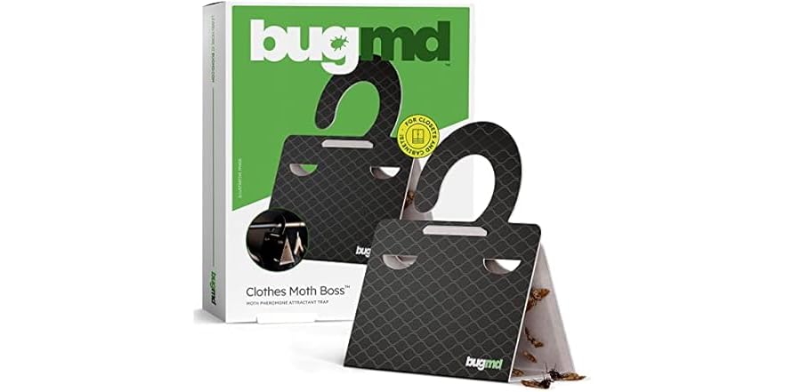 BugMD Clothes Moth Boss Traps- Choose Size & Color