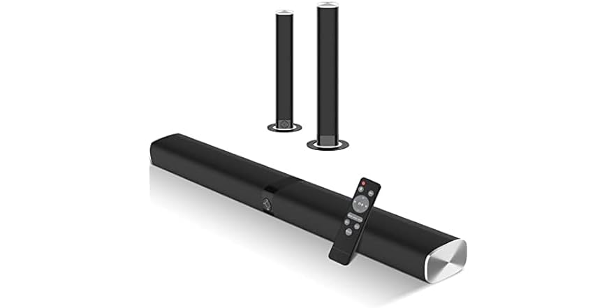 Assistrust 2 in 1 Detachable Sound Bars for TV (Open Box)