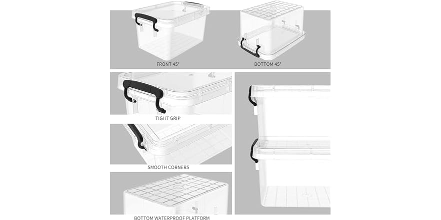 Cetomo 3.2Qt*20 Plastic Storage Bins