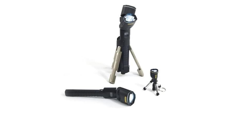 Stanley 3-in-1 Tripod Flashlight with Mini-Tripod Keychain