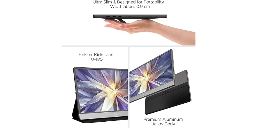 KOORUI Portable Monitor 15.6 Inch 1080P
