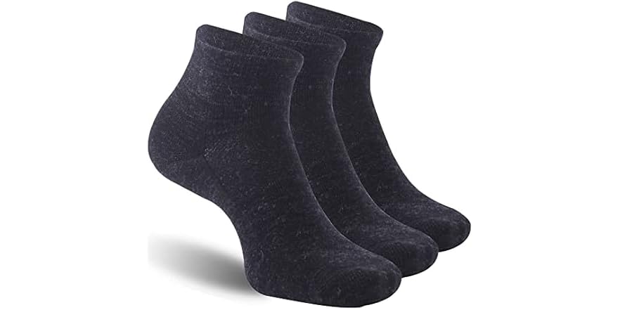 3 Pair Athletic Merino Wool Ankle Socks