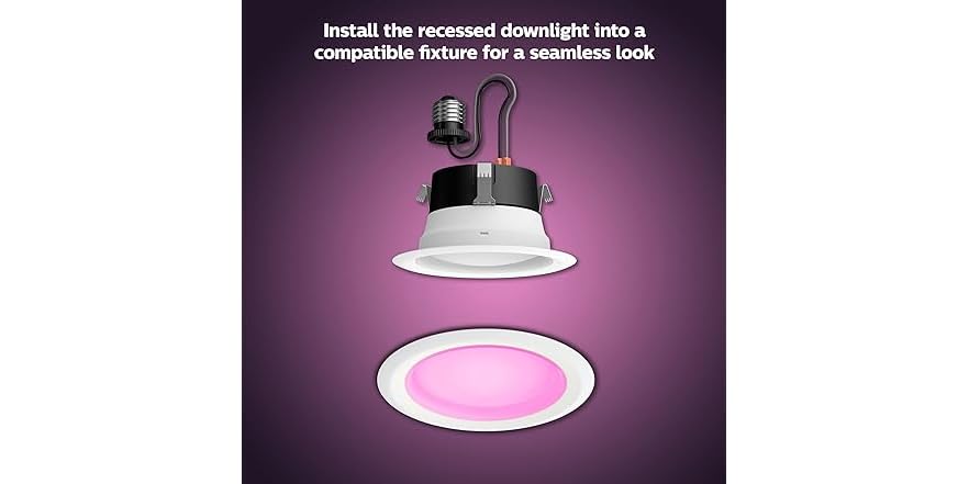Philips Hue Smart Recessed 4in LED Downlight