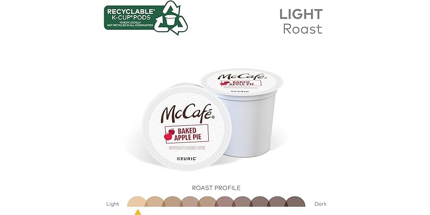 72ct McCafe Baked Apple Pie Coffee, K-Cups