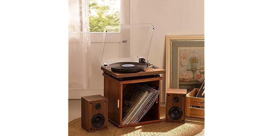 1 BY ONE Vinyl Record Player (Open Box)