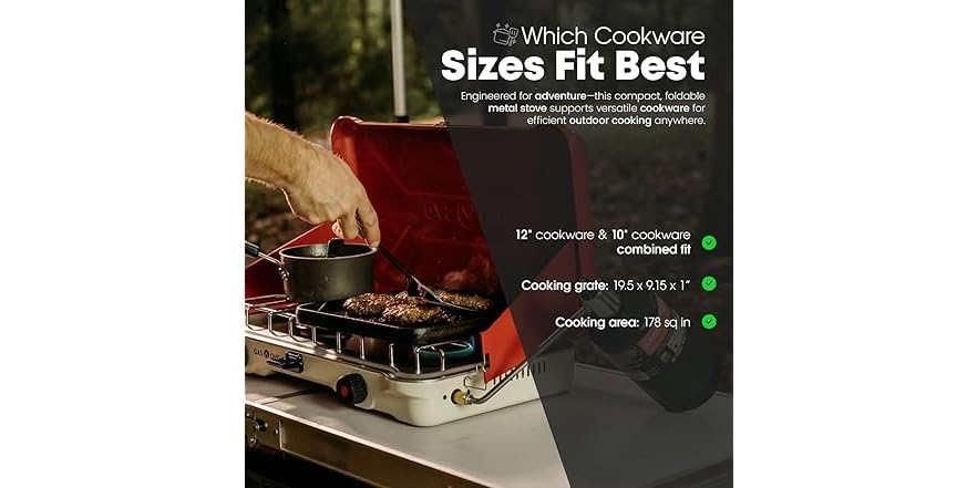 GasOne Portable Camping Stove - Red