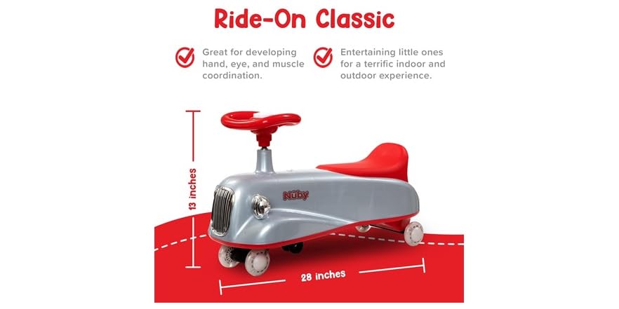 Nuby Twist N Ride Classic Ride on Cars
