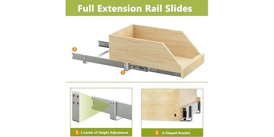Roomtec Slide Pull Out Cabinet Organizer