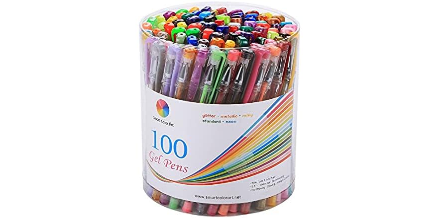 Smart Color Art 100 Colors Gel Pens Set