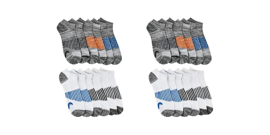 HEAD Men's Cushioned Socks 12-Pairs