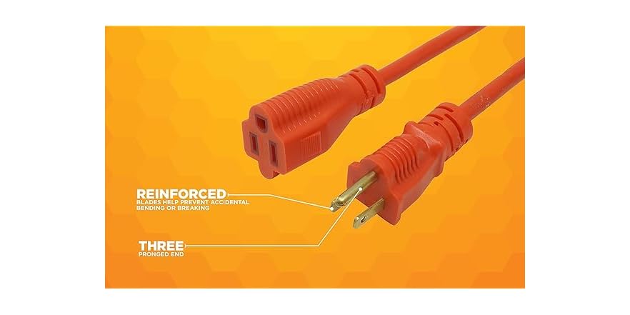 Woods Medium Duty Extension Cord, 50Ft, 14/3