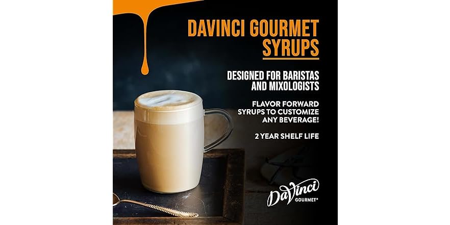 DaVinci Coffee Liqueur Syrup 25.4oz (4pk)