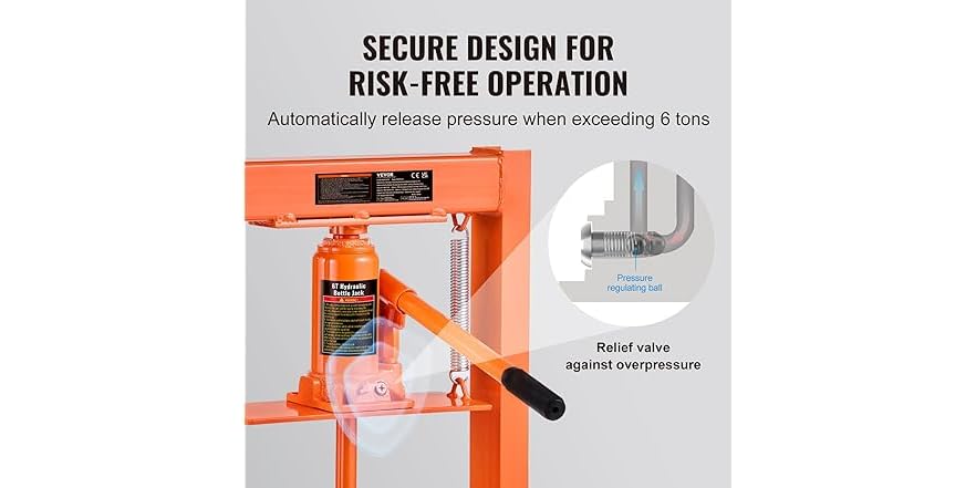 VEVOR Hydraulic 6 Ton H-Frame Garage Flo