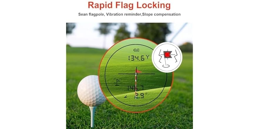 Golf Rangefinder with Slope & Pin Lock Vibration