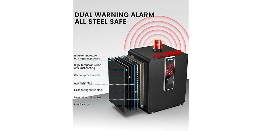 Kavey 1.8 cu.ft. Touch Screen Safe Box