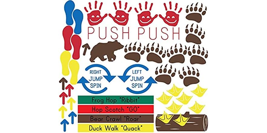 Deluxe School and Classroom Sensory Path Kit with 65 Vinyl Decals