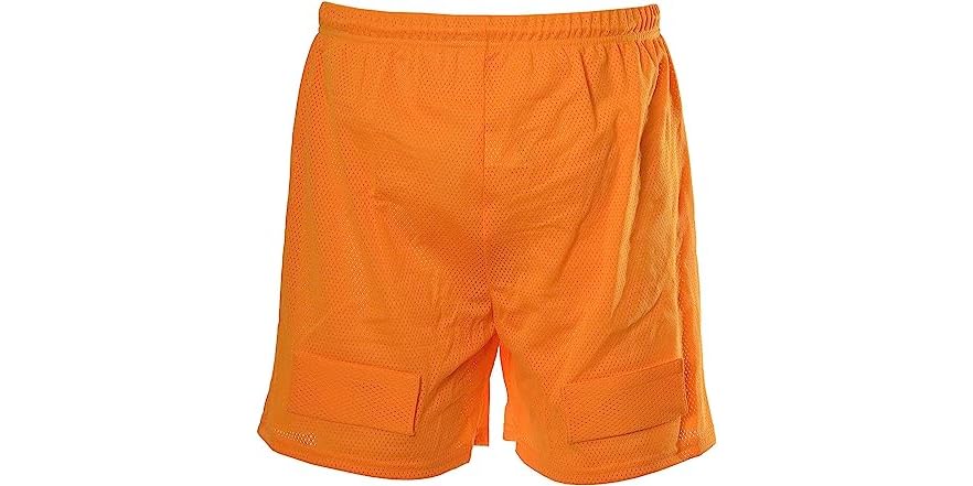 Bauer Core Mesh Jock Shorts, Orange, Men's, Large