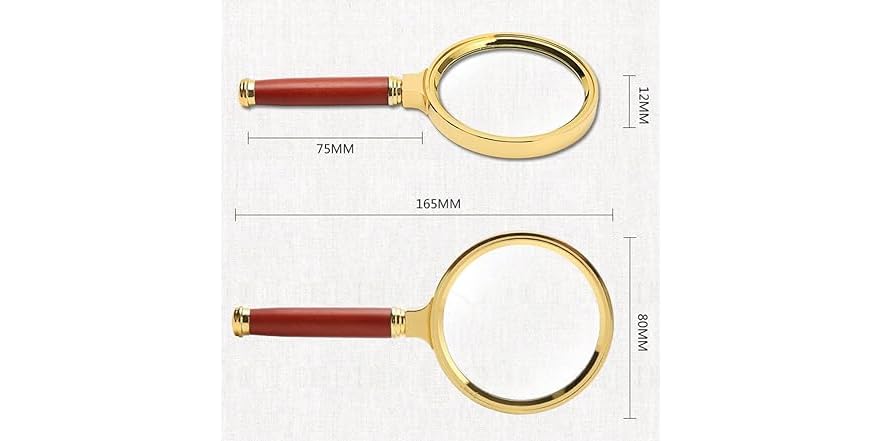 Magnifying Glass 6X Handheld Magnifier
