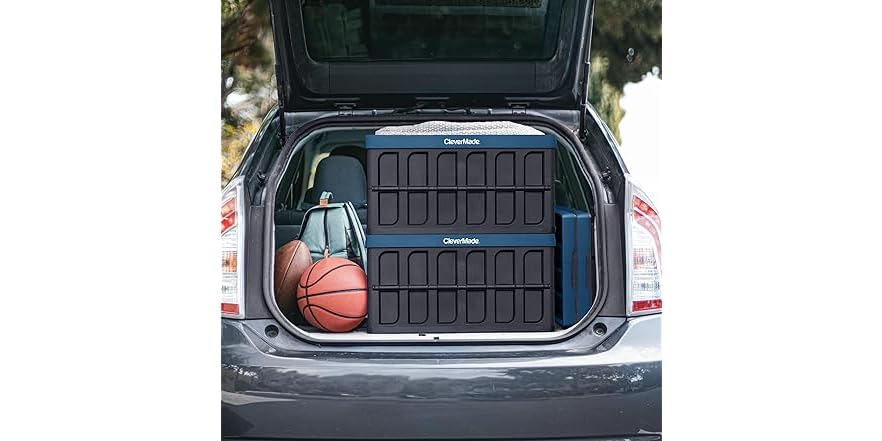 CleverMade Collapsible Bin (No Lid), Stone, 3PK