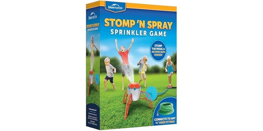 Blue Marble Stomp 'N Spray Outdoor Sprinkler Game