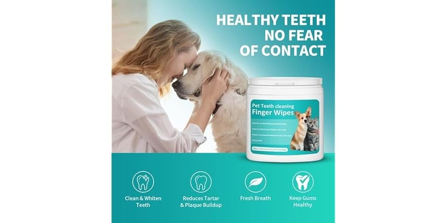 PITHER Dog Teeth Cleaning Wipes