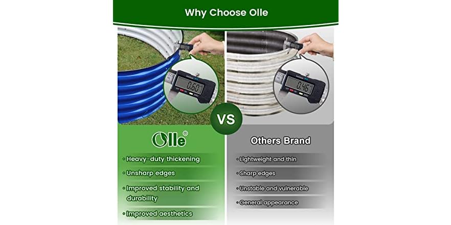 Olle OLLE 17" Tall, 42" Round Garden Bed