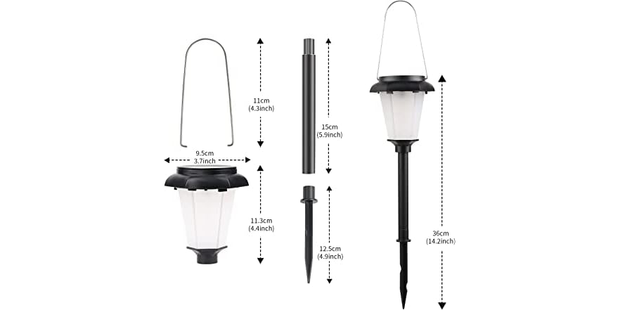 UCGG Solar Lights Outdoor