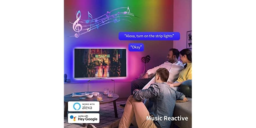 Sieke 32.8 ft Smart LED Strip Lights