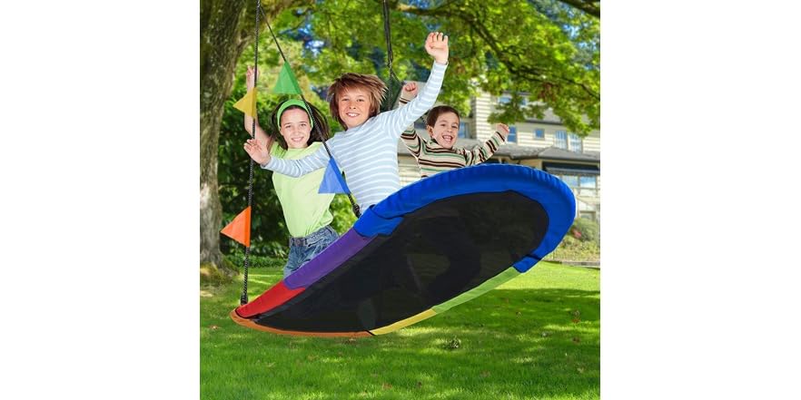 Sorbus Saucer Swing Surf Platform Swing