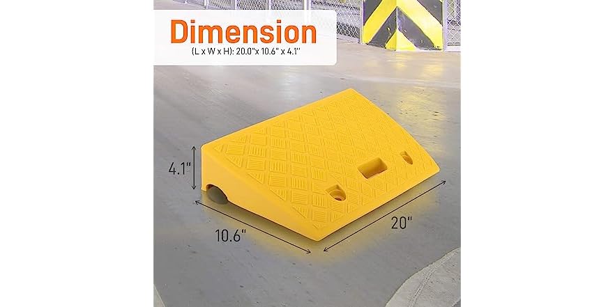 Pyle Portable Plastic Curb Ramps