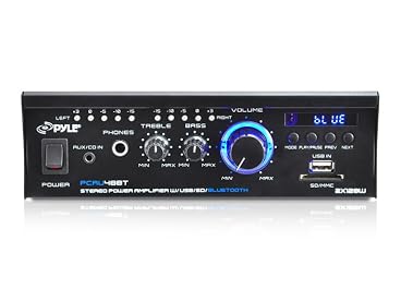 Bluetooth Mini Blue Series Stereo Power Amplifier, 2 x 120W