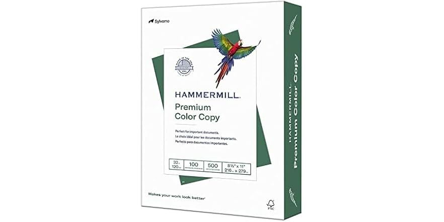 Hammermill Printer Paper 8.5 x 11-1 Ream (500 Sheets)