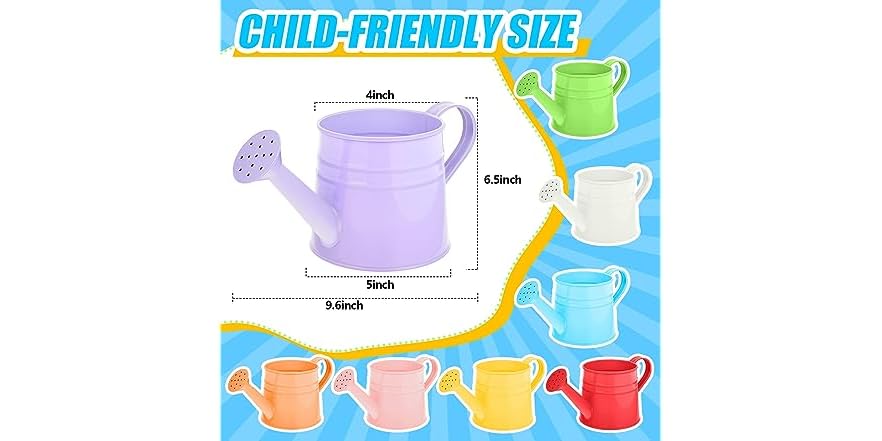 32oz Metal Watering Can for Kids 8 Pack