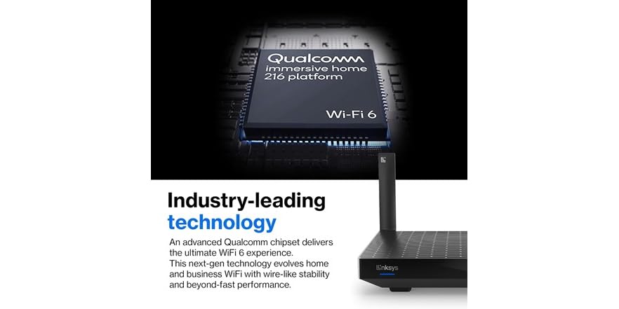 Linksys MR20EC Dual-Band Mesh WiFi 6 Router