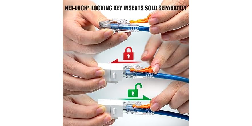 NTW 50' Lockable CAT6 net-Lock