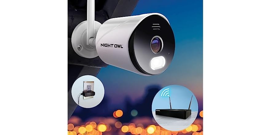 Night Owl Security Camera System (Expandable up to 8 Cameras)