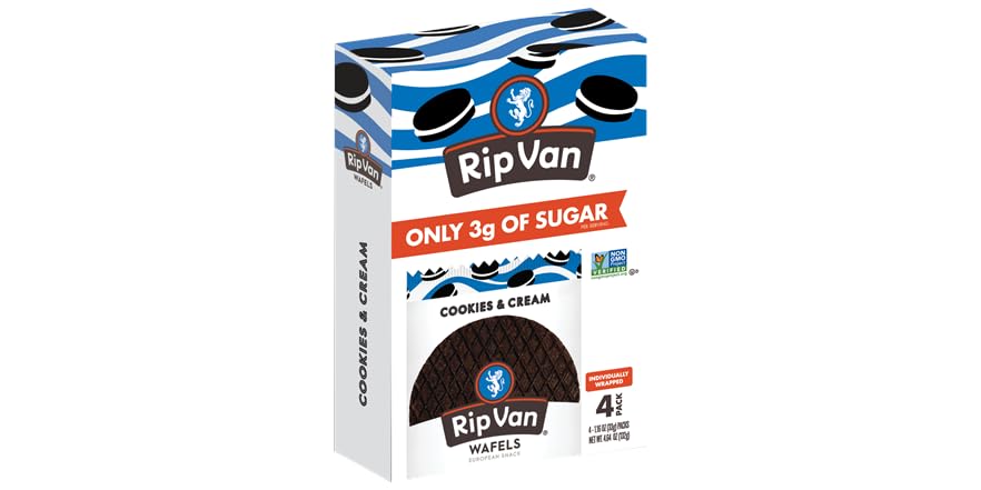 Rip Van Wafel Cookies and Cream, 12-Pack